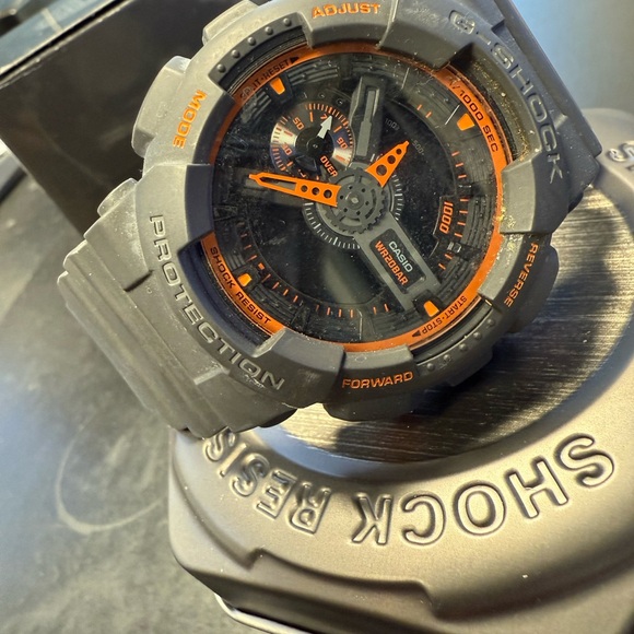 Casio | Accessories | Casio Gshock Black And Orange Timepiece | Poshmark